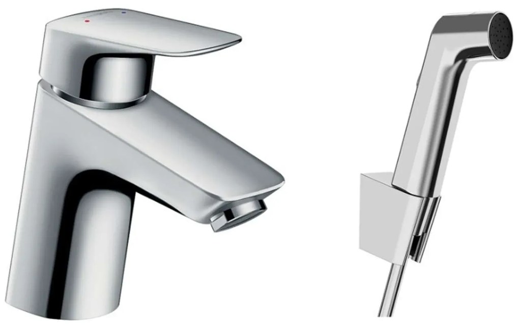 Hansgrohe Logis - Umyvadlová baterie s bidetovou sprškou, chrom 71290000