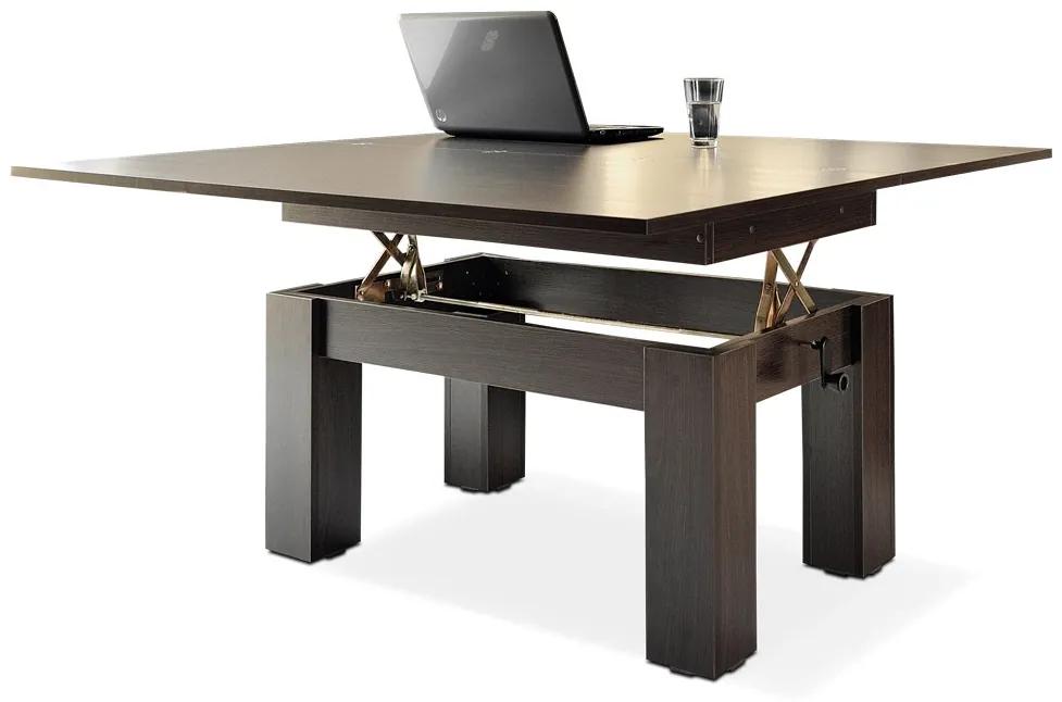 Mazzoni BRAVO wenge, rozkládací, zvedací konferenční stůl, stolek