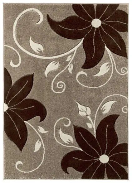 Béžovo-hnědý koberec Think Rugs Verona, 60 x 120 cm