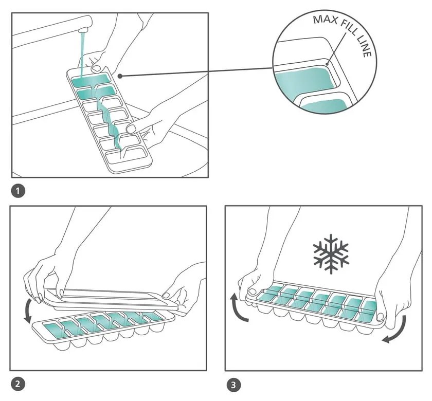 Formy na led 2 ks Easy-fill – Joseph Joseph