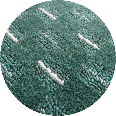 Vopi koberce AKCE: 57x57 (průměr) kruh cm Kusový koberec Valencia zelená kulatý - 57x57 (průměr) kruh cm