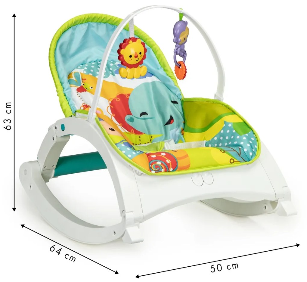 Dětské lehátko 3v1 ZOO EcoToys