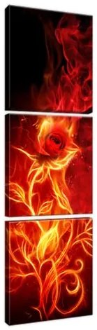 Tištěný obraz Růže v ohni 30x90cm 1397A_3V