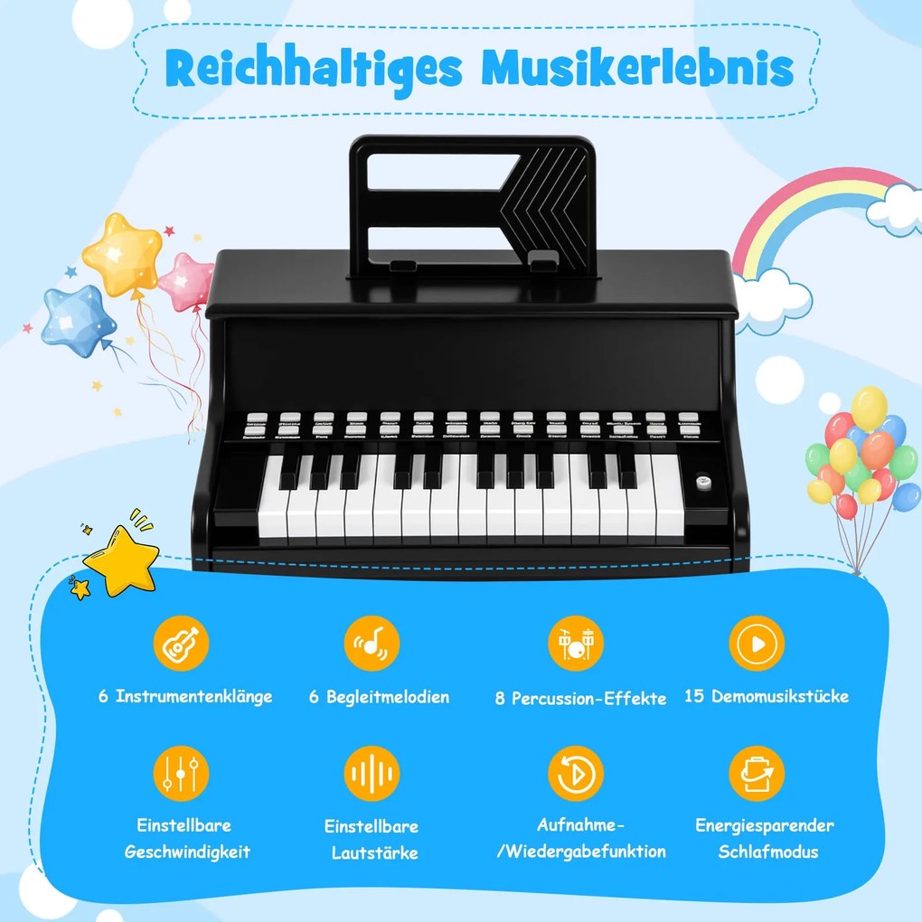 Costway 25 Keys Mini Digital Piano Dětské elektrické piano