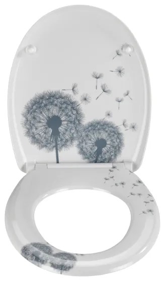 WENKO 22409100-WC sedátko ASTERA 45x38 cm pestrobarevná/stříbrná