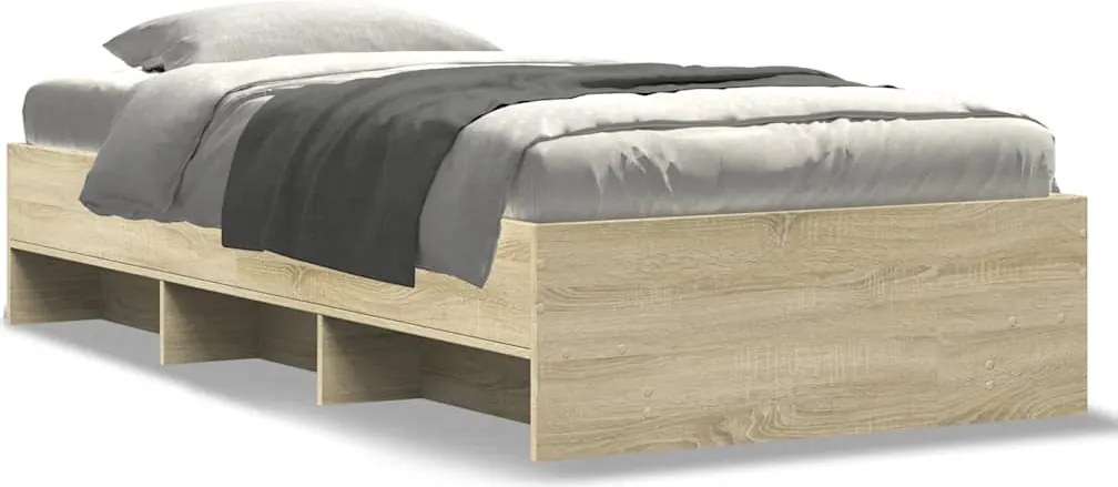 Rám postele bez matrace dub sonoma 90 x 190 cm kompozitní dřevo 3295704