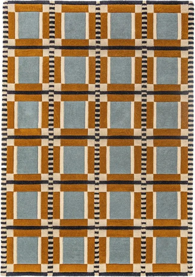 Ručně tkaný vlněný koberec 140x200 cm Quadro Wool – Flair Rugs