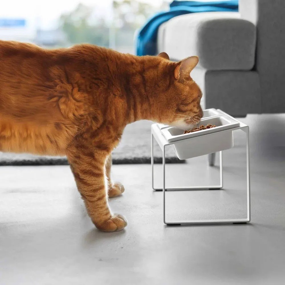 Keramický set misek s podstavcem pro domácího mazlíčka Nooks – YAMAZAKI