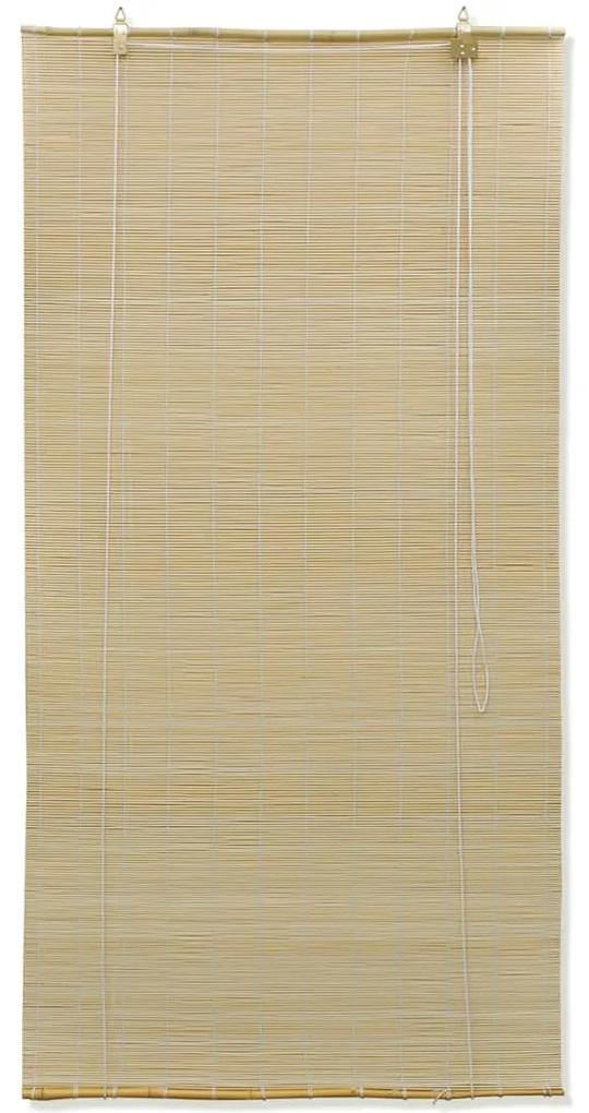 Přirozeně zbarvená bambusová roleta 100 x 160 cm