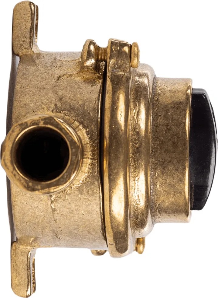 Otočný retro vypínač z mosazi BRASS AN1