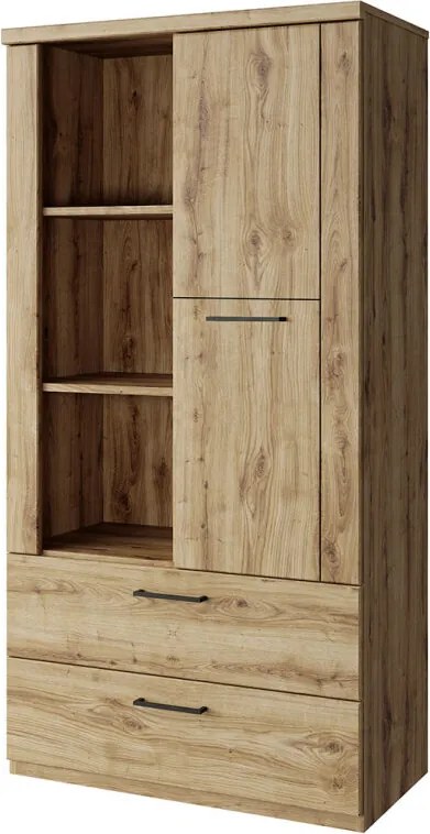 Regál otevřený nízký 1d2s dub navarra Doorset