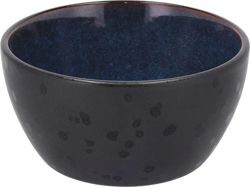 Černá/modrá miska na polévku/na salát z kameniny 400 ml Gastro Black/Dark Blue – Bitz