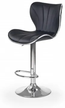 Barová židle H69 (černá/stříbrná)