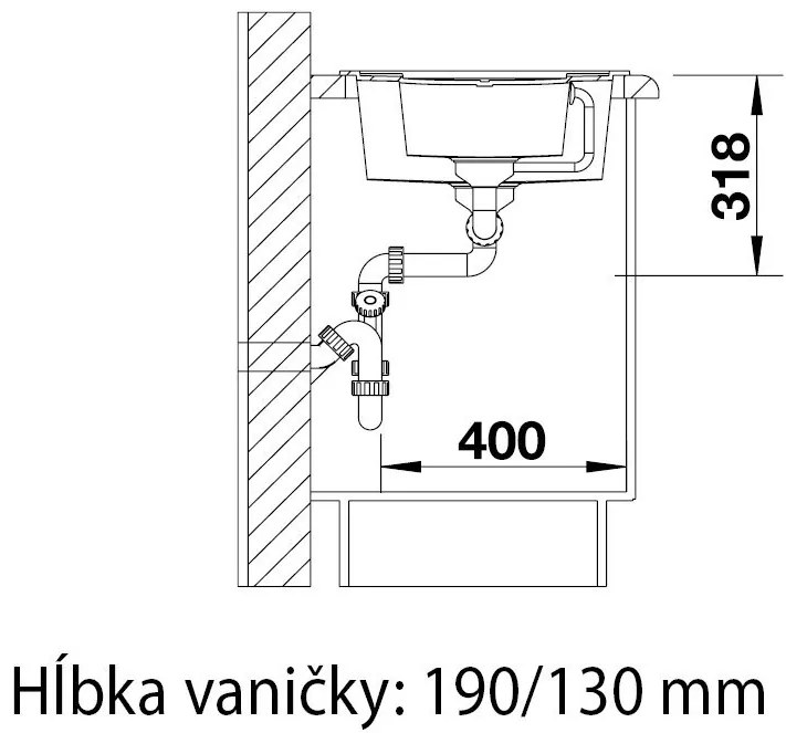 Blanco Metra 6 S, silgranitový dřez 1000x500x190 mm, 1,5-komorový, tmavě hnědá, BLA-515046
