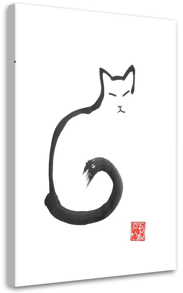 Gario Obraz na plátně Obrys kočky - Péchane Rozměry: 40 x 60 cm