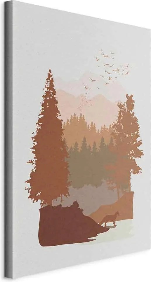 XXXLutz MALBA NA PLÁTNĚ, krajina a příroda, abstraktní, hory, podzim, 40/60/1,2 cm artgeist - Online Only dekorace - 004875002701