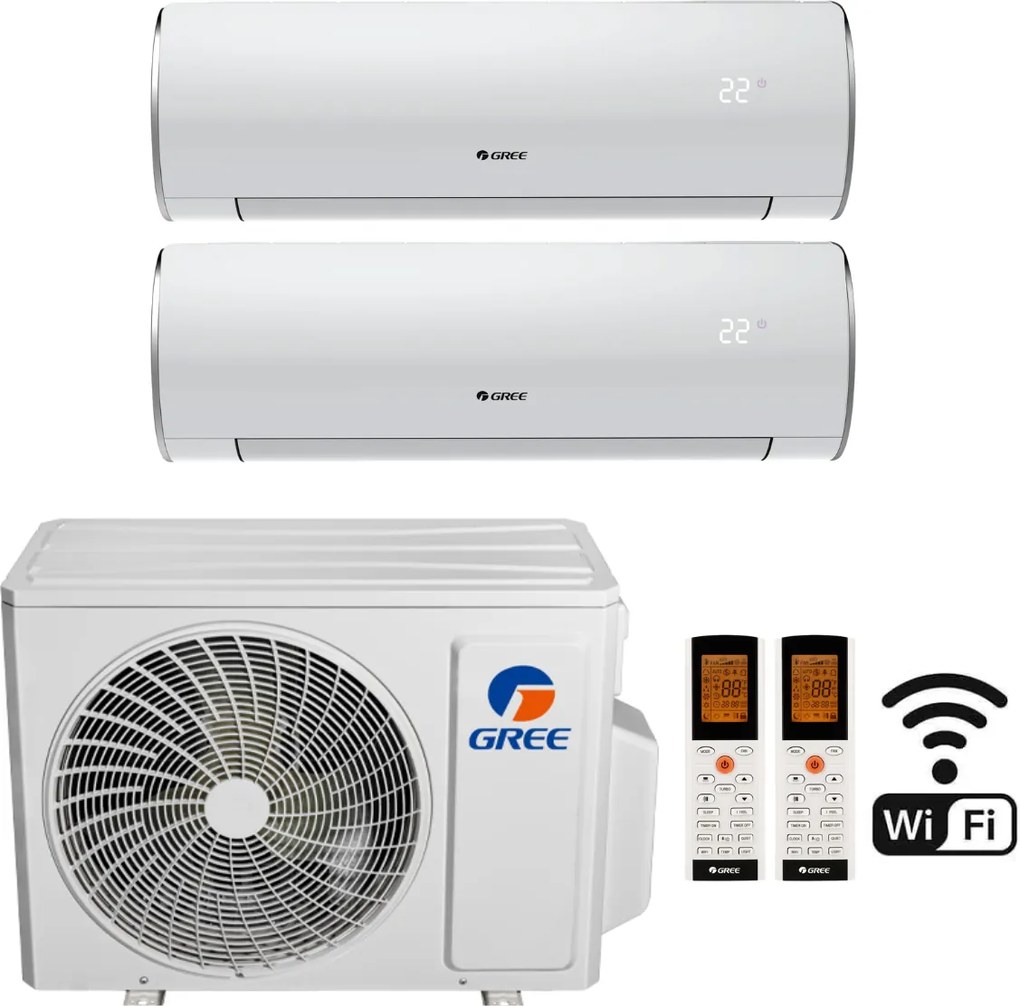 Klimatizace Gree Fairy 2x2,7 kW - sestava 2+1 včetně montáže