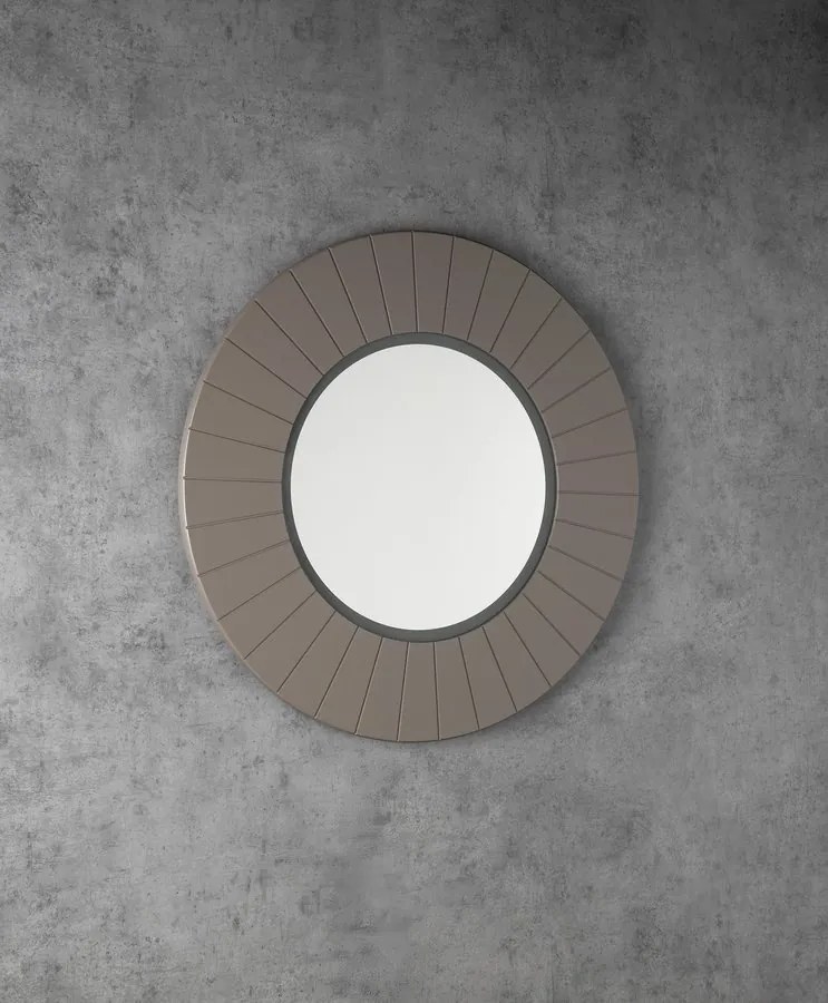 Sapho Sapho, LUMIRO STRIP kulaté zrcadlo s LED osvětlením v rámu, průměr 90cm, agila, LR950-4343S