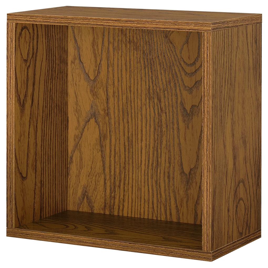 [en.casa]® Variabilní designový systém - skříňky / poličky - 30x30x15 cm - imitace ořechového dřeva