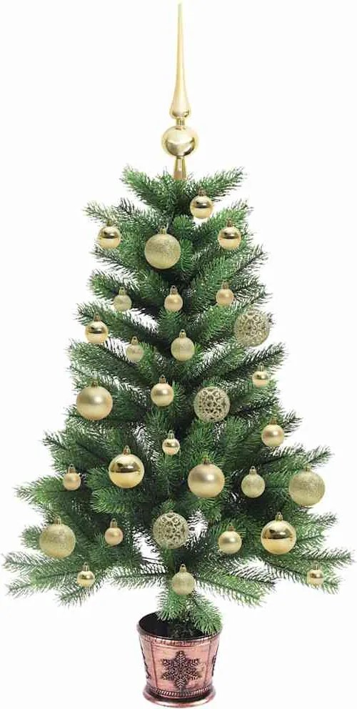 Vánoční stromeček s 150 LED diodami s stojanem Zelená 90 cm PE 3396304