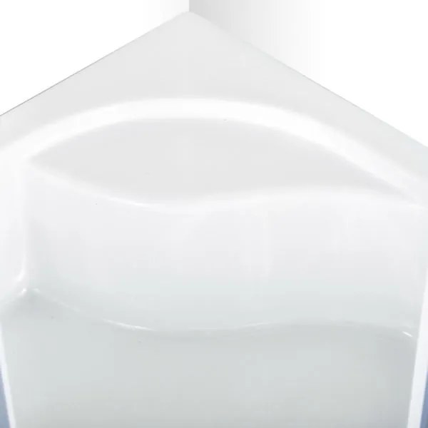 Novoterm Čtvrtkruhový sprchový kout NV-Lava 80x80 chrom/transparent + vysoká vanička