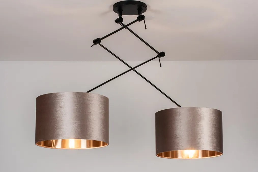 Závěsné svítidlo nad stůl Riteliotte Taupe Duo