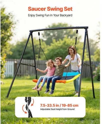 Houpačka na zahradu, Nosnost 199,6 kg VEVOR – 1,8 × 1,84 × 1,81 m