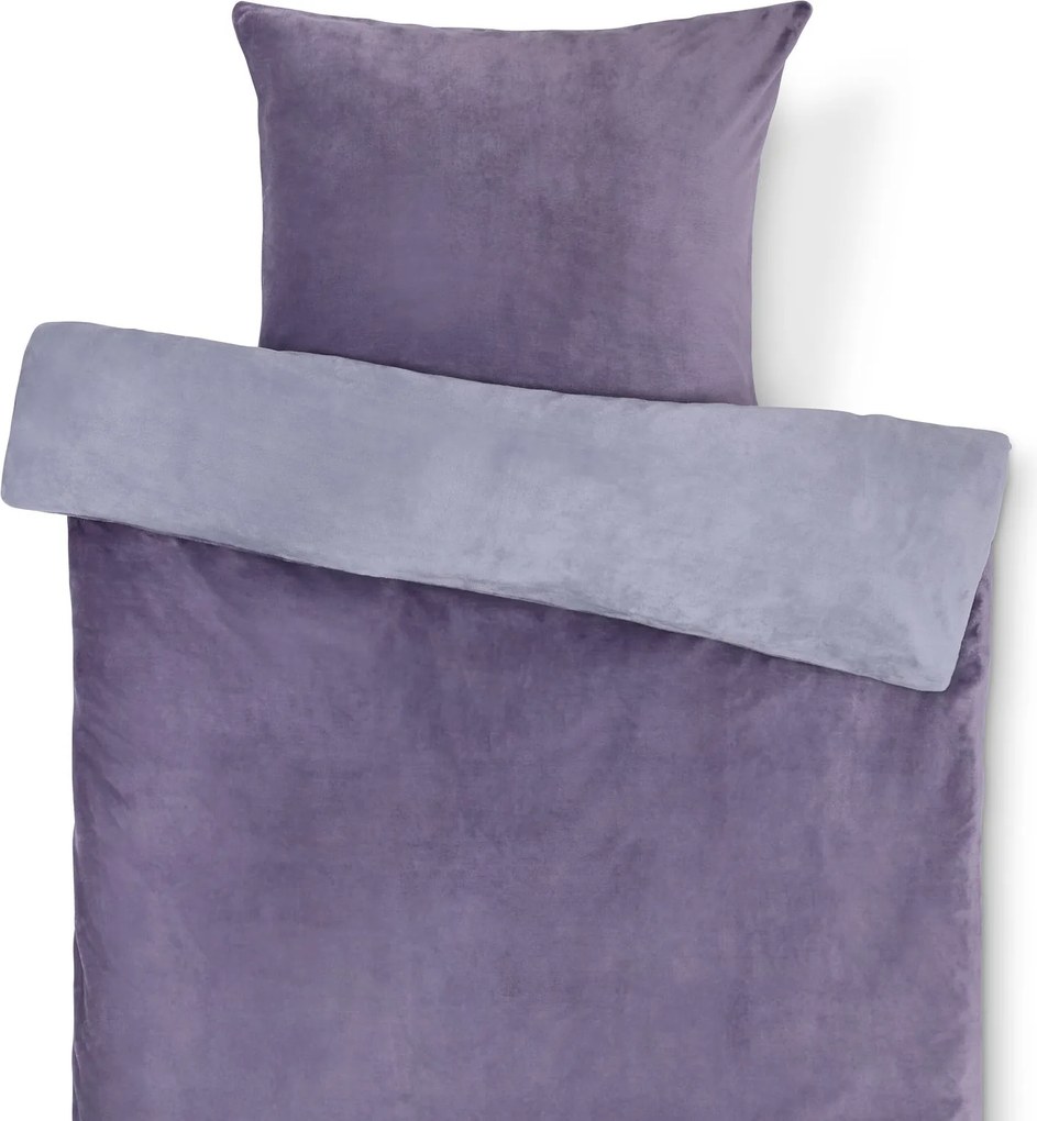 Tchibo - Plyšové povlečení - barva: fialová