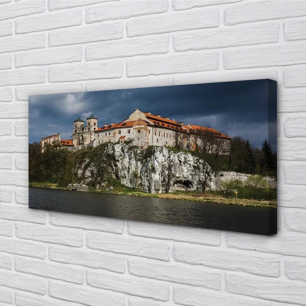 Obrazy na plátně Krakow castle River 100x50 cm
