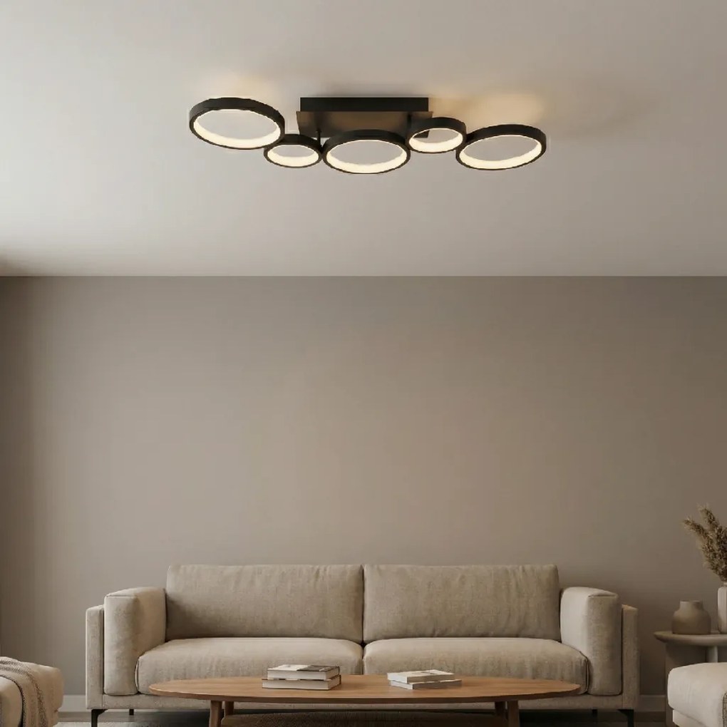 Toolight Toolight, LED stropní svítidlo, 35W, 4000K, 2000lm, APP1913-C, černá, OSW-66060