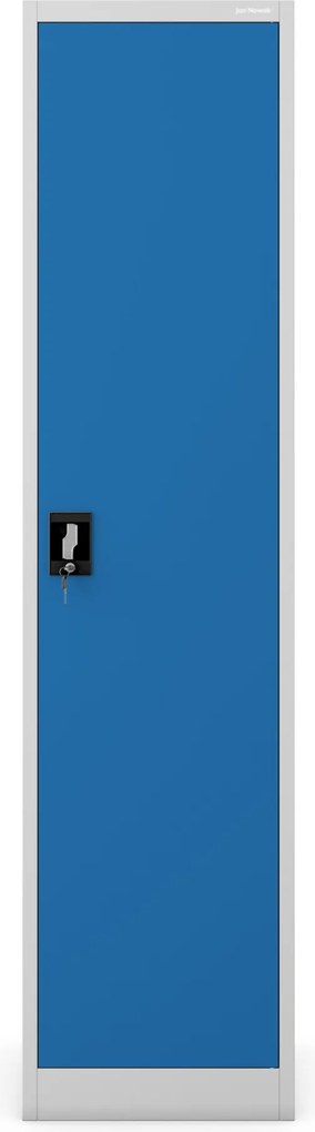 Kartotéková skříň na spisy se zámkem šedomodrá, 450x1850x400 mm: ALEX