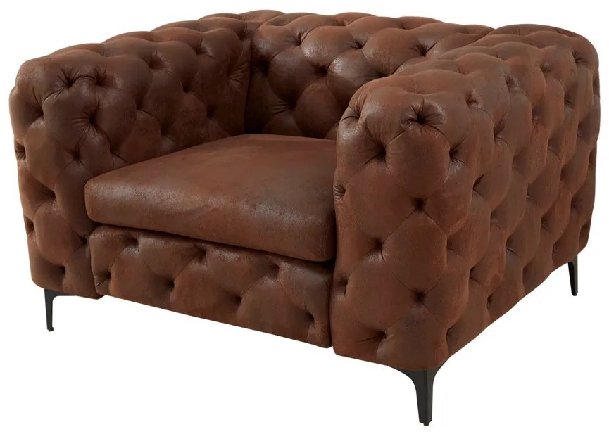 Designové křeslo Rococo antik hnědé