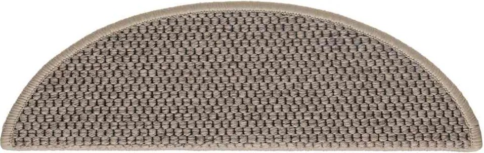 Samolepící nášlapy na schody vzhled sisal 15 ks 56x17x3 cm 326866