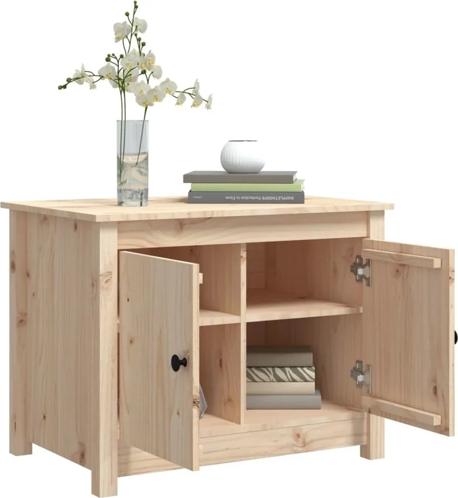 vidaXL Konferenční stolek 71 x 49 x 55 cm masivní borové dřevo [820926] Barva: Přírodní