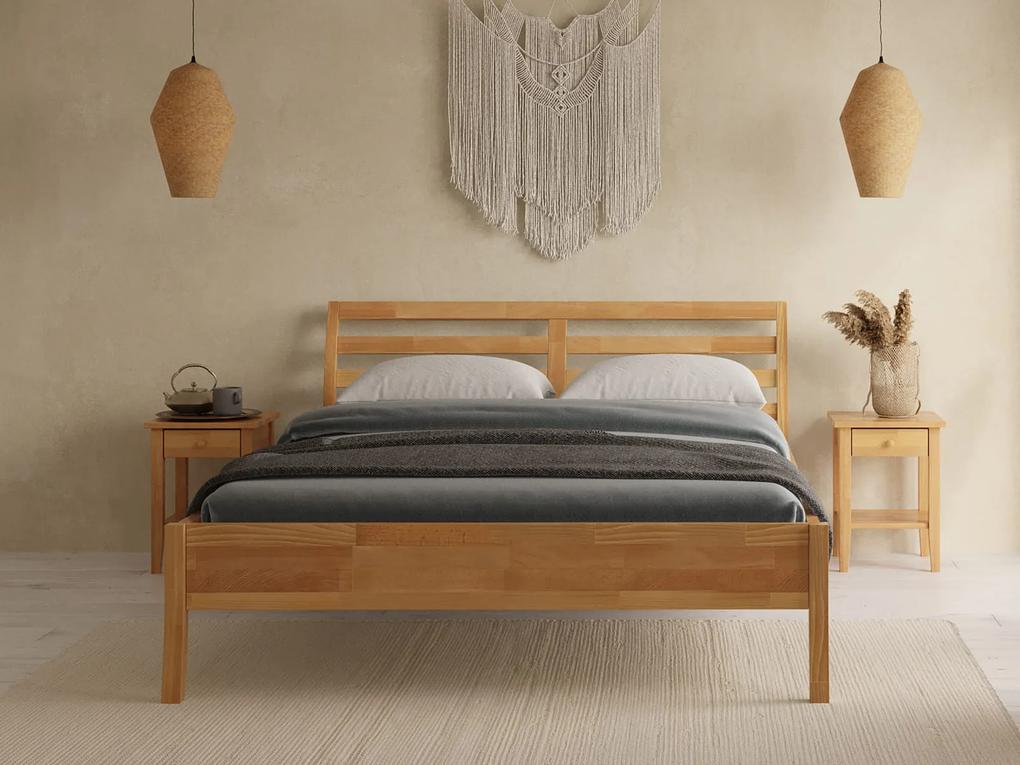 Vysoká postel z bukového dřeva 180x200 cm Ardoz skandinávské