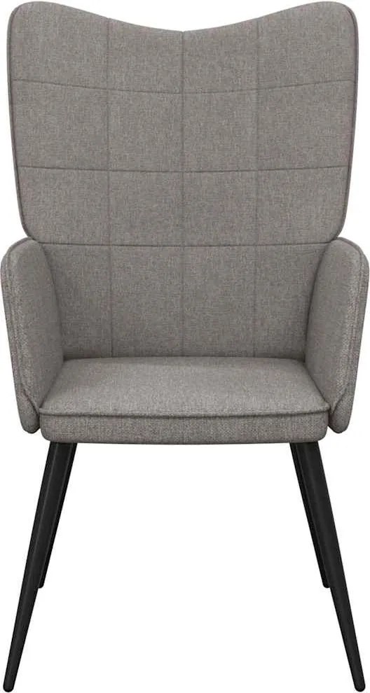 Relaxační židle taupe textil 327950