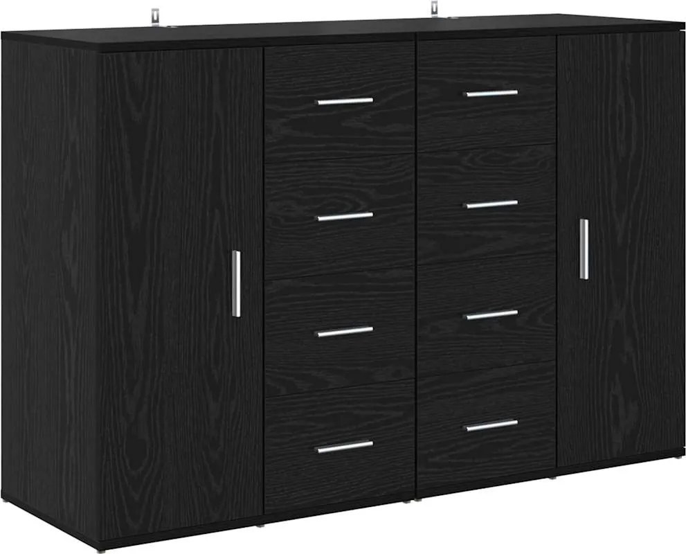 Konzole CORONA 2 ks Černý dub 59 x 39 x 80 cm Kompozitní dřevo 3402808