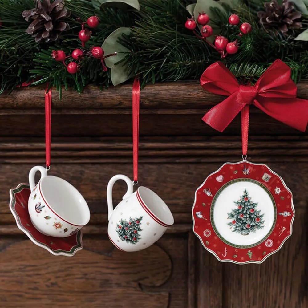 Toy's Delight Decoration Vánoční závěsná ozdoba Servis 3ks, Villeroy & Boch