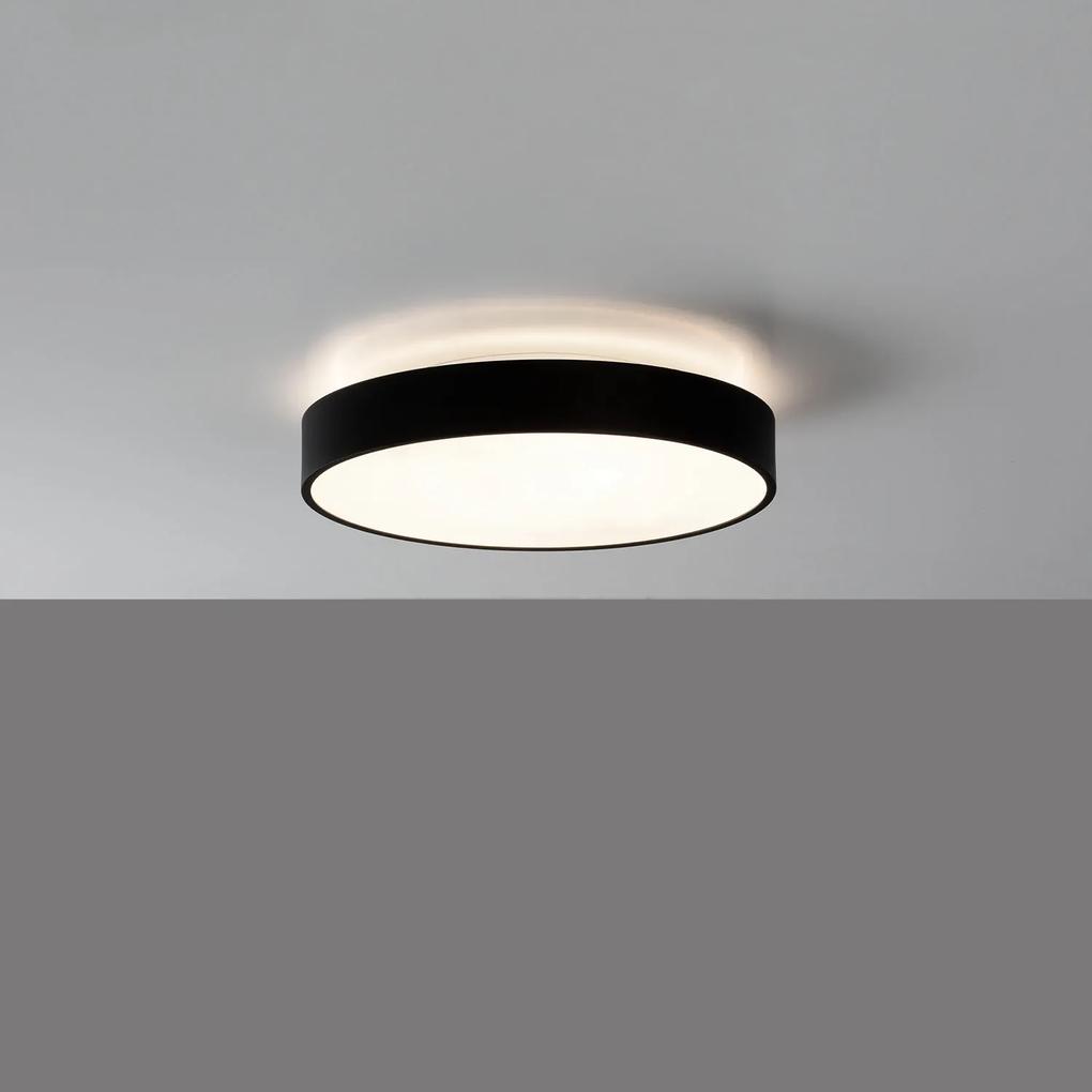ACB Iluminacion Stropní LED svítidlo LISBOA ø 40 cm, 30W + 5W, CRI90 Teplota světla: 3000 K, Barva materiálu: černá, Stmívání: ON/OFF