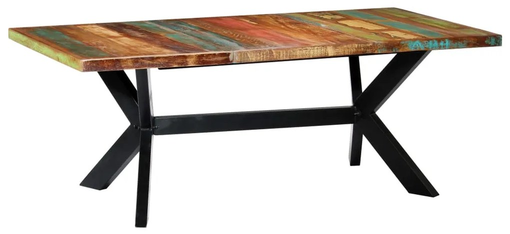 Jídelní stůl 200 x 100 x 75 cm masivní recyklované dřevo 247429