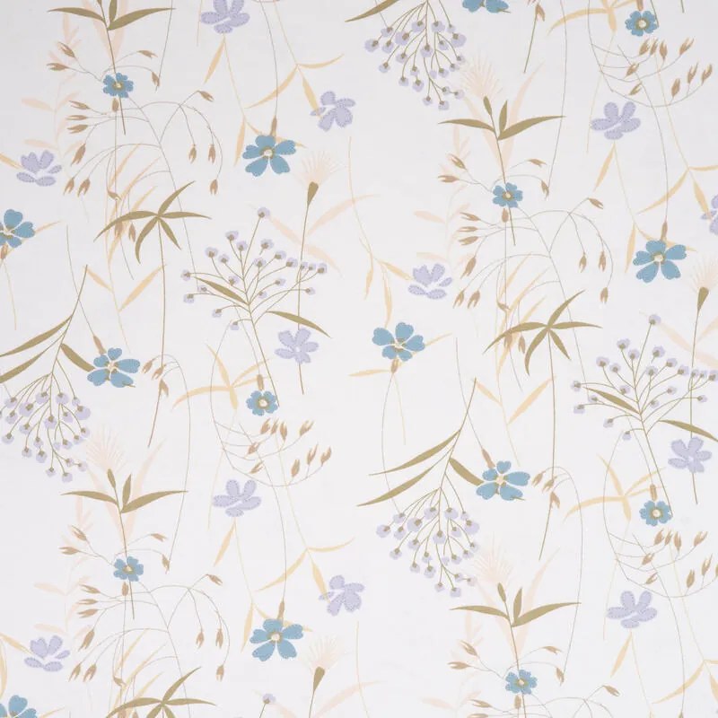 SCANquilt povlečení JERSEY luční kvítka pastelová 140 x 200/70 x 90 cm