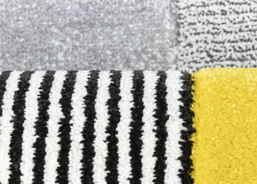Koberce Breno Kusový koberec ALORA A1039 Yellow, Šedá, Vícebarevné, 120 x 170 cm