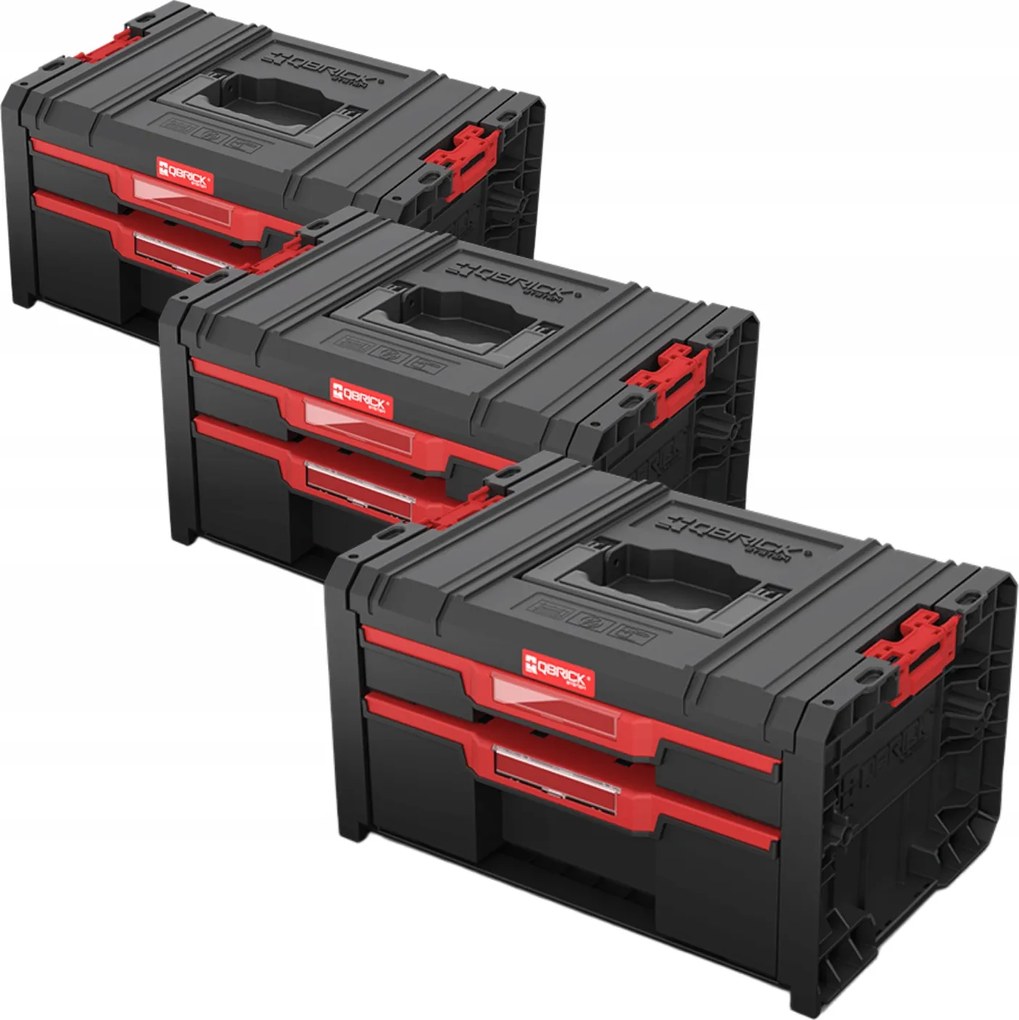 Qbrick System Pro Drawer2 Toolbox2.0 Basic box na nářadí x3