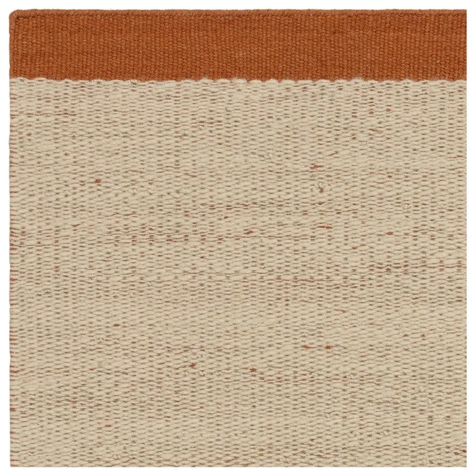 Krémový/v terakotové barvě ručně tkaný vlněný koberec 120x170 cm Lima Rust – Asiatic Carpets