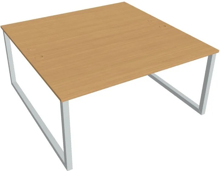 Kancelářský pracovní stůl Hobis USDO 1600, bílá RAL 9016, deskabuk