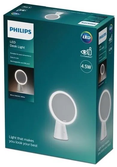 Philips - Stmívatelné kosmetické zrcátko s LED podsvícením MIRROR LED/4,5W/5V