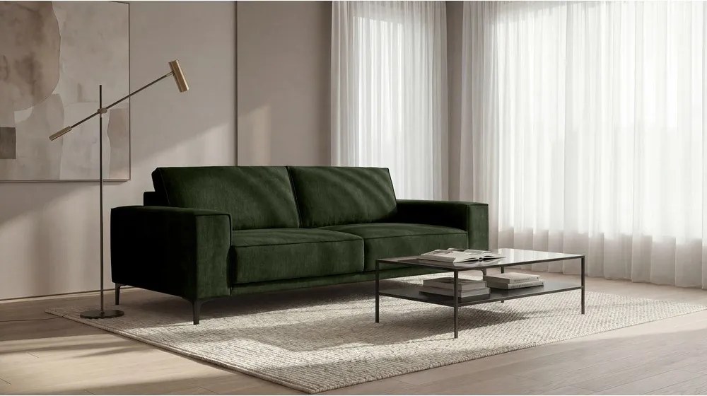 Zelená žinylková pohovka 224 cm Copenhagen – Scandic