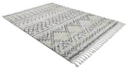 koberec BERGER RABAT GO526, krémovo hnědý střapce, Bergerský, Mar velikost 140x190 cm | krásné koberce cz