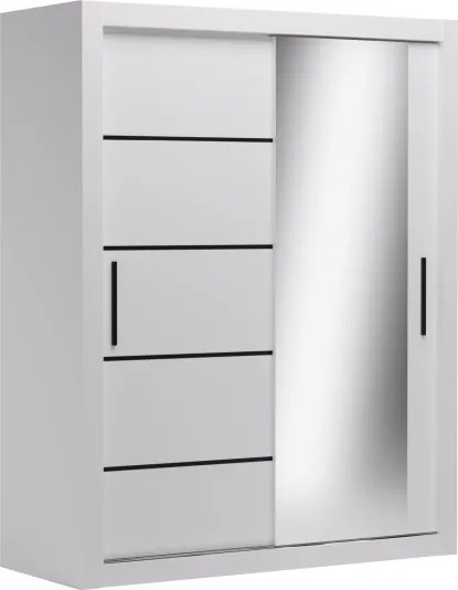 ADRK Furniture Posuvná skříň MOX 160 SW-MOX-160-W