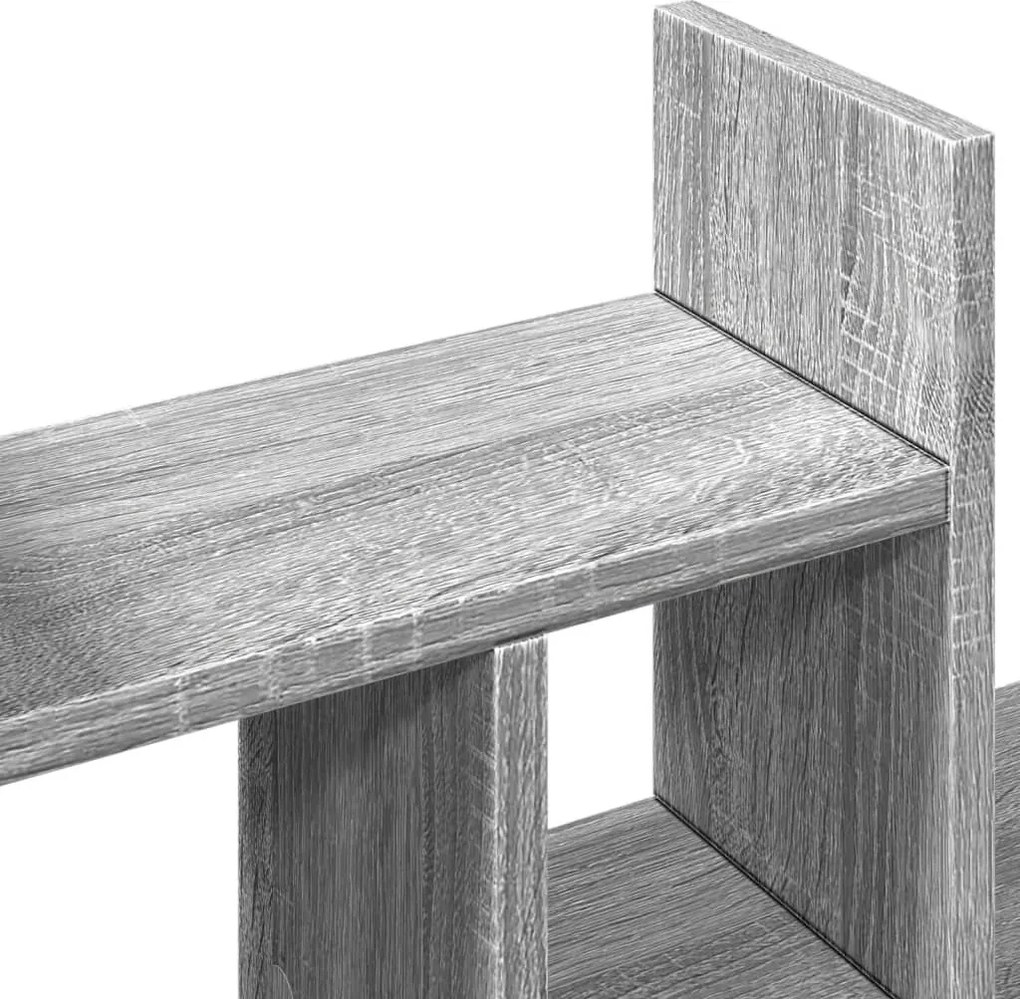 vidaXL Stolní organizér 34,5x15,5x35,5 cm kompozitní dřevo [848057] Barva: Bílá